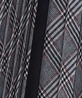 グレンチェックカラー プリーツスカート（01-06FE06-203）｜K.T キヨコ